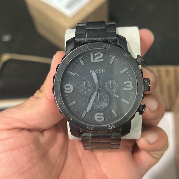 Fossil | Accessories | Fossil Mens Watch All Black Stainless Steel ...